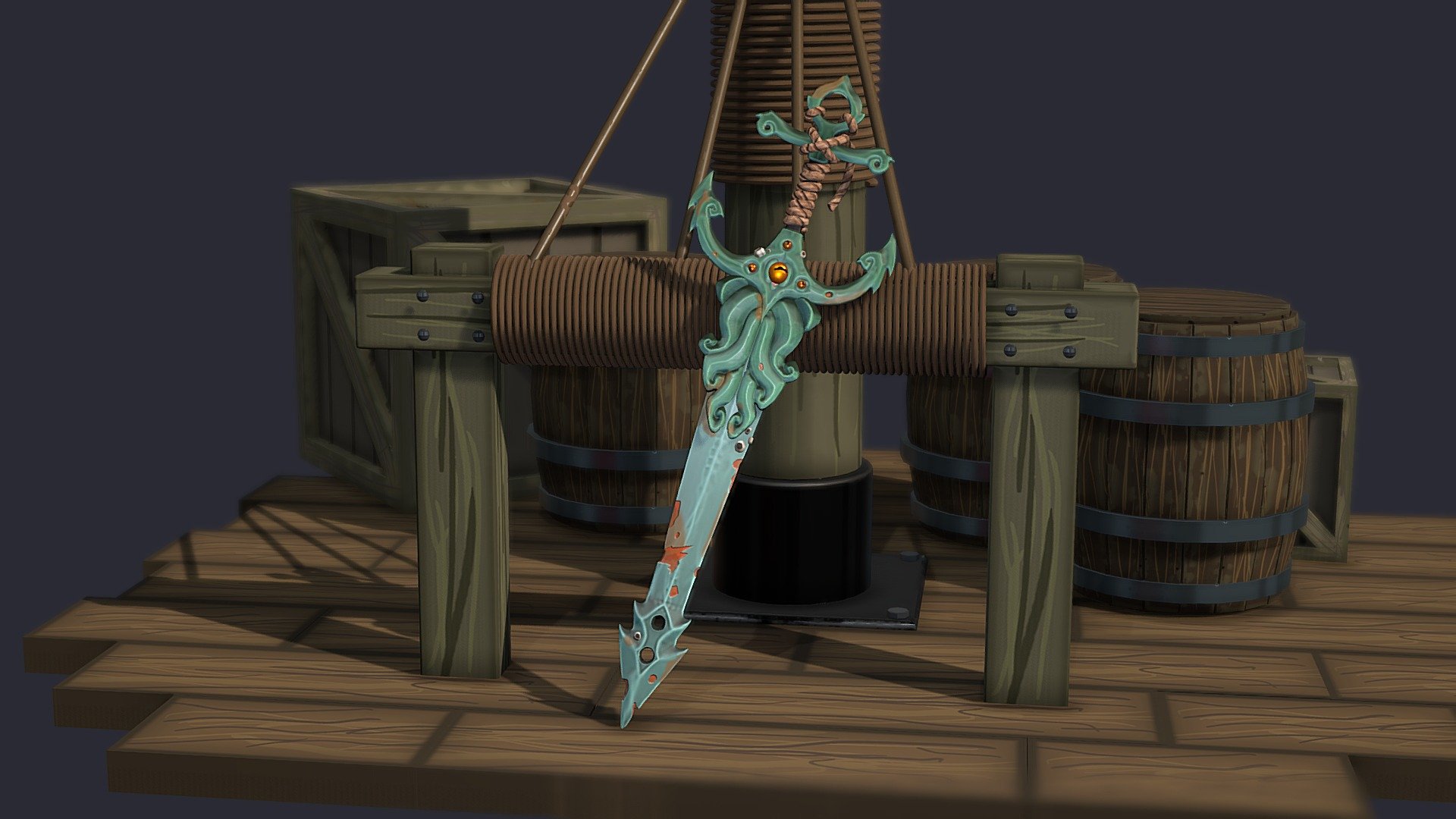 Anchor Sword Scene - 3D model by LoganHuling [bb470ee] - Sketchfab
