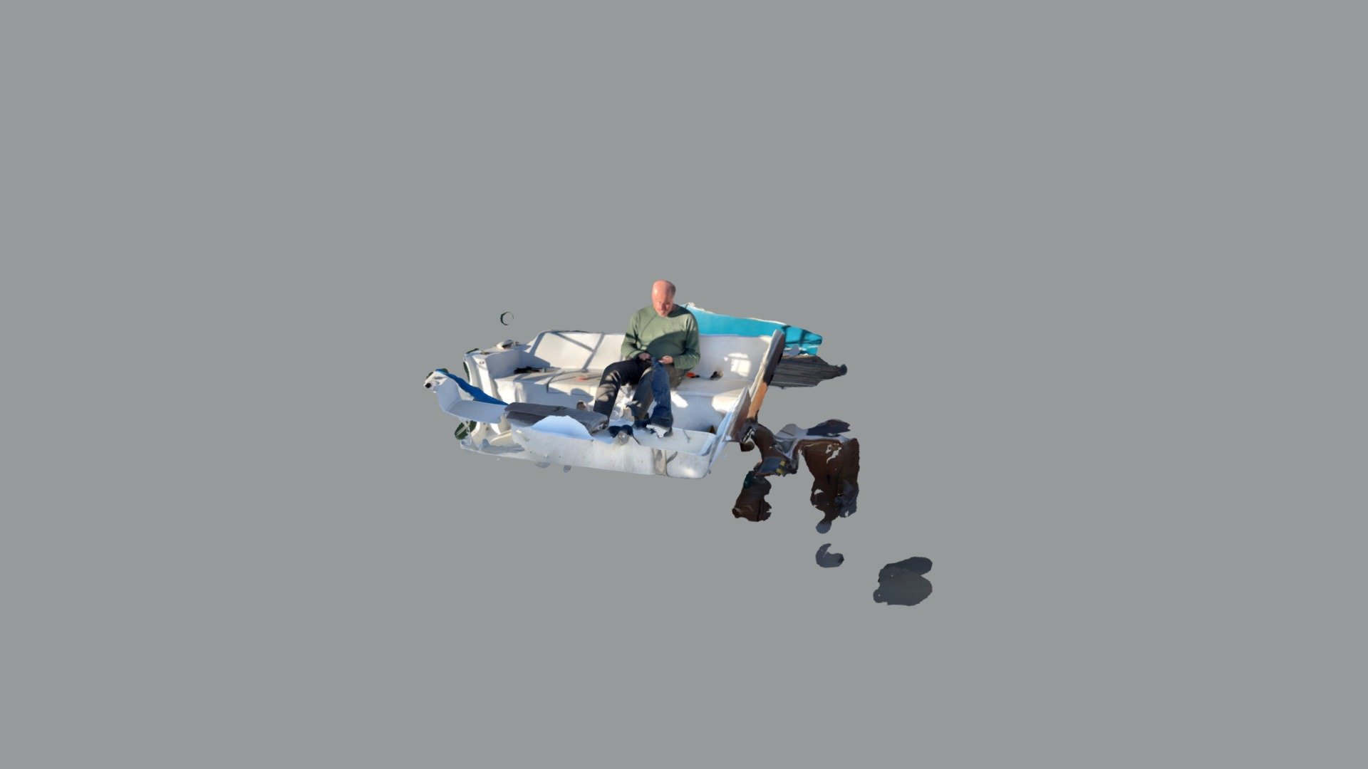 Man in Boat - Download Free 3D model by pryor.w.k [bb4717c] - Sketchfab