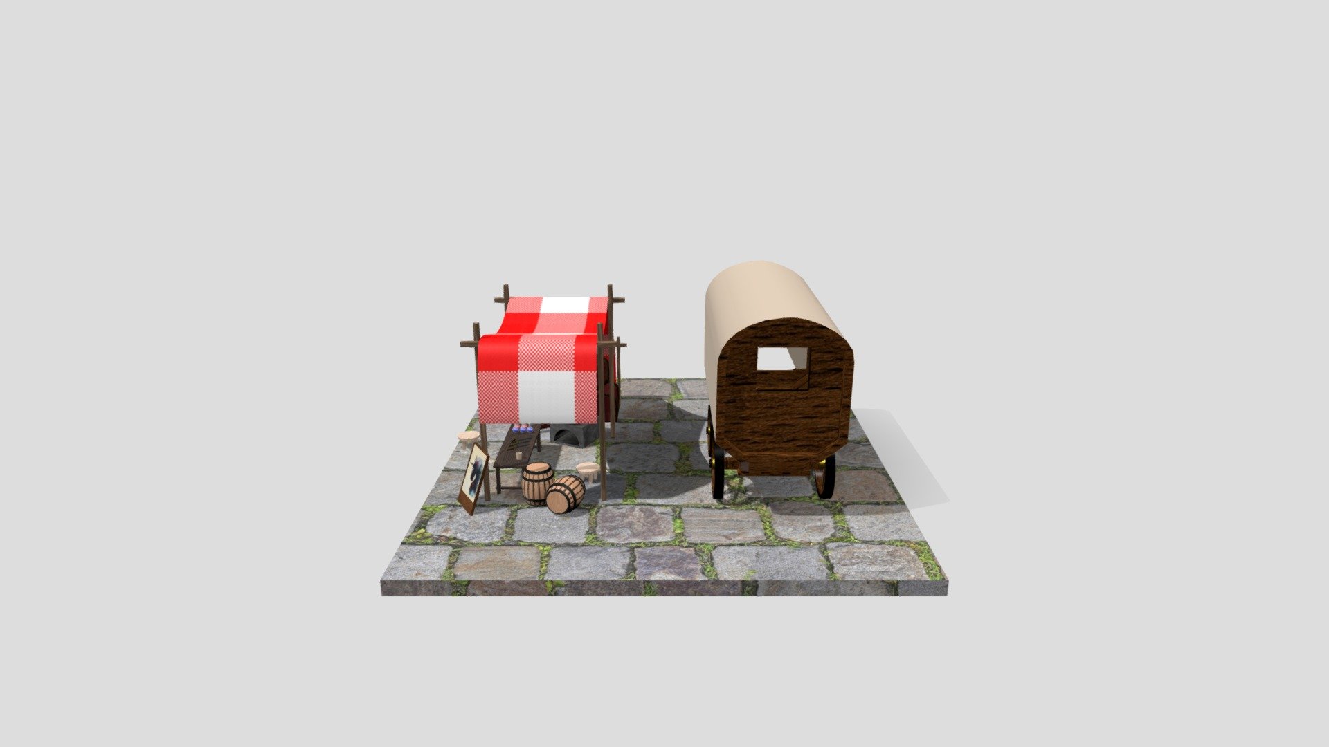 RPG travelling store - 3D model by panz5 [bb48881] - Sketchfab
