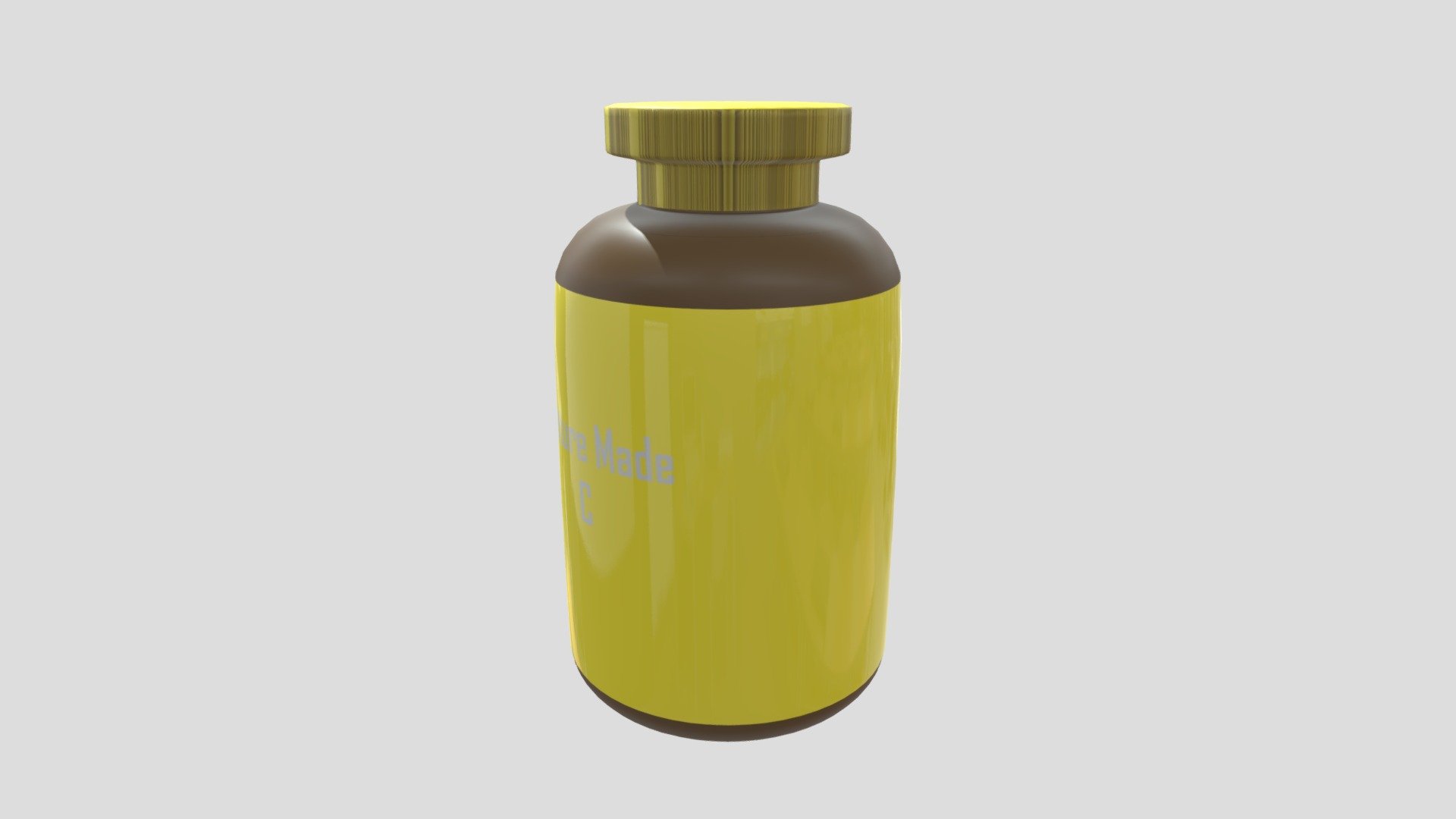 Vitamin C Bottle - 3D model by dan_kimp [bb493e5] - Sketchfab