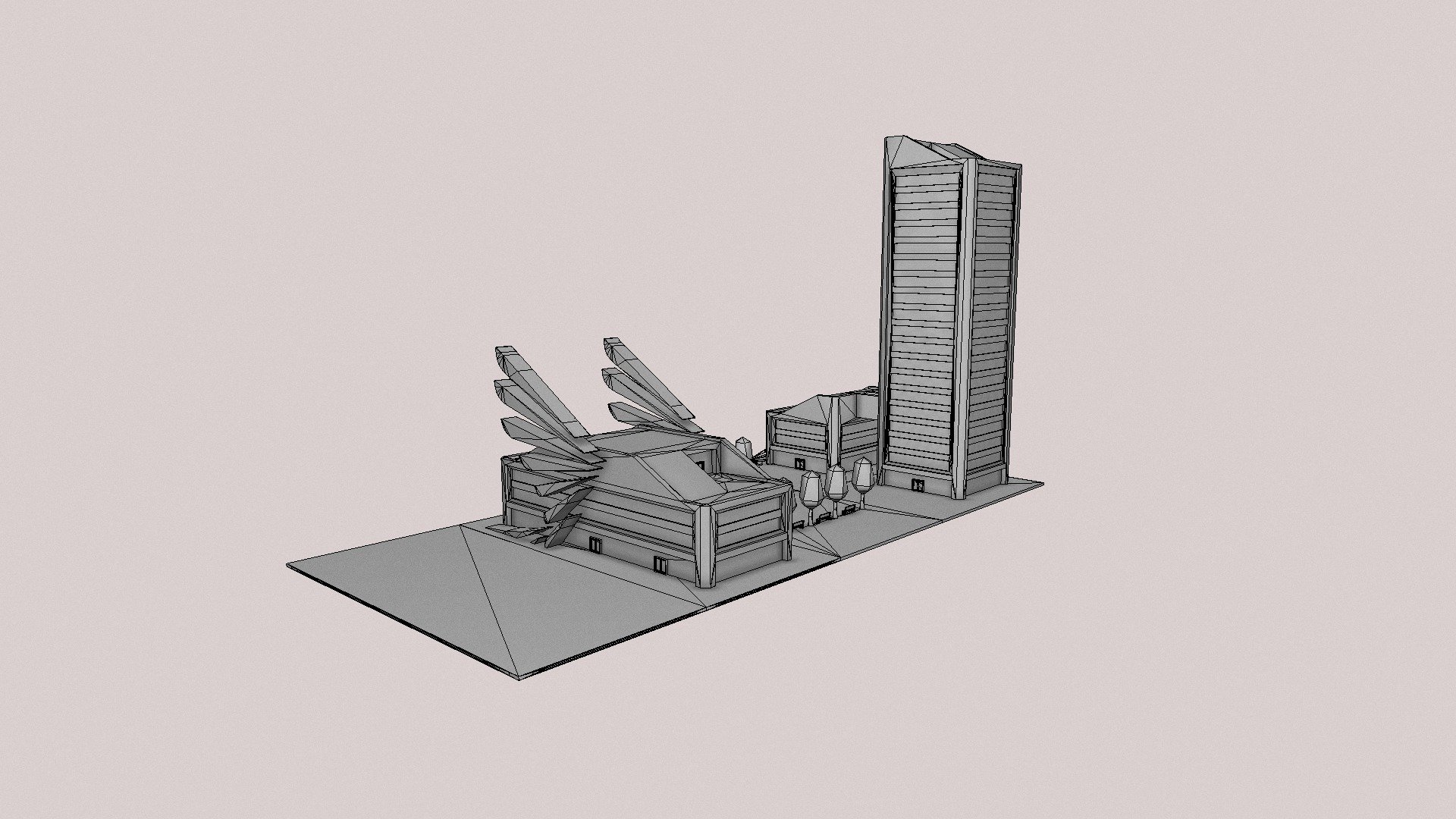 Plaza Central - 3D model by wolfrodah [bb4b2b5] - Sketchfab
