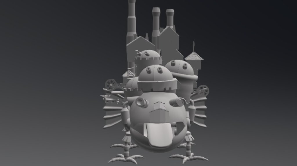 Howl's Moving Castle - 3D model by claudiaespindola [bb4c3cc] - Sketchfab