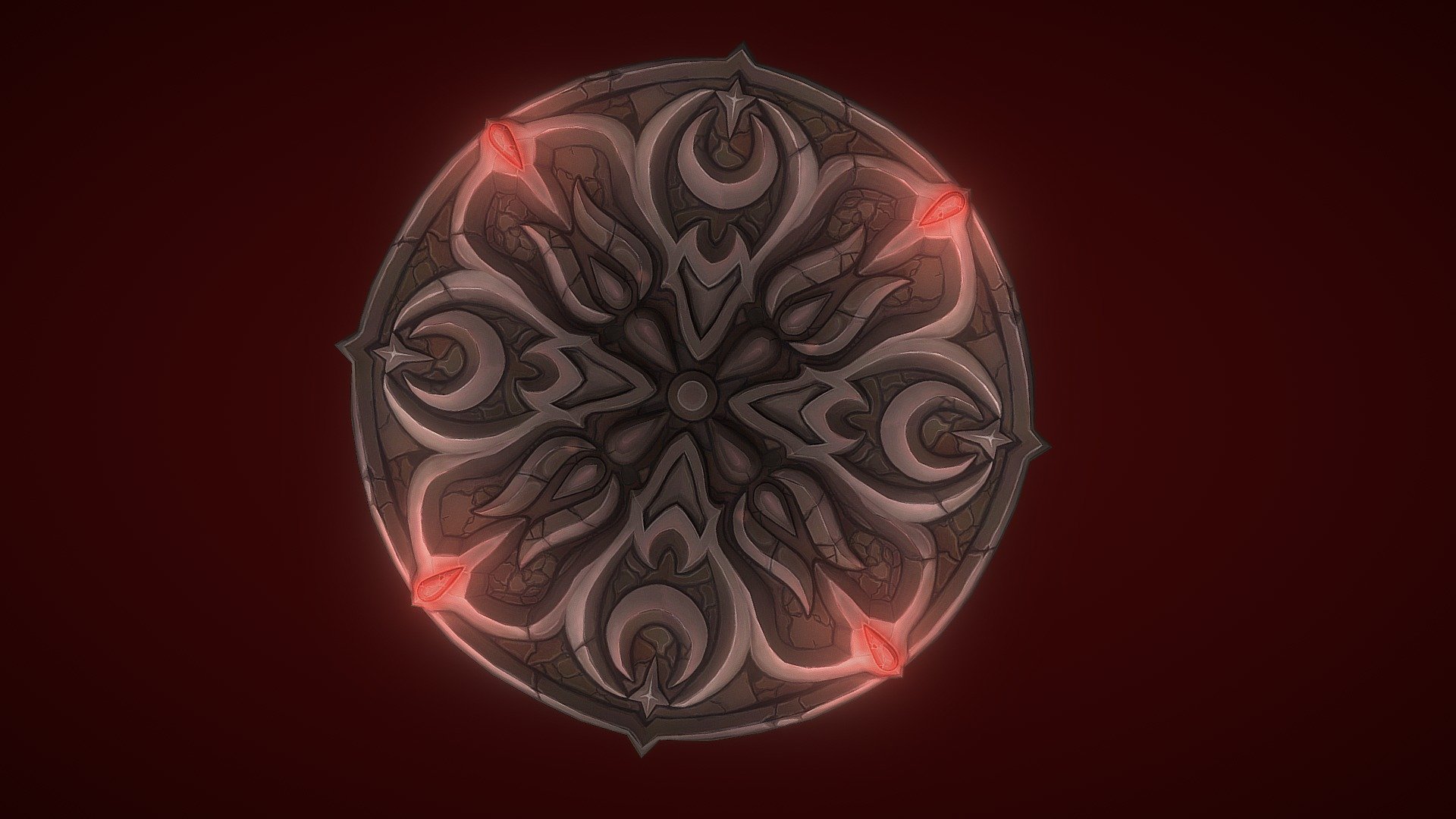 Roseta tileada hand painted - 3D model by Jordi4444 [bb4eff8] - Sketchfab