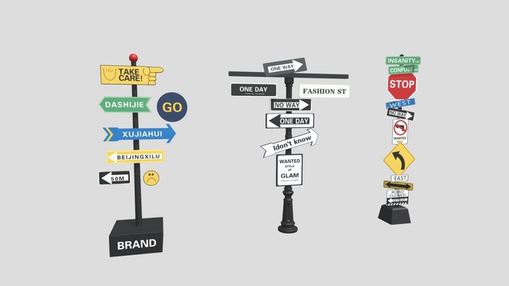 Sign 3D models - Sketchfab