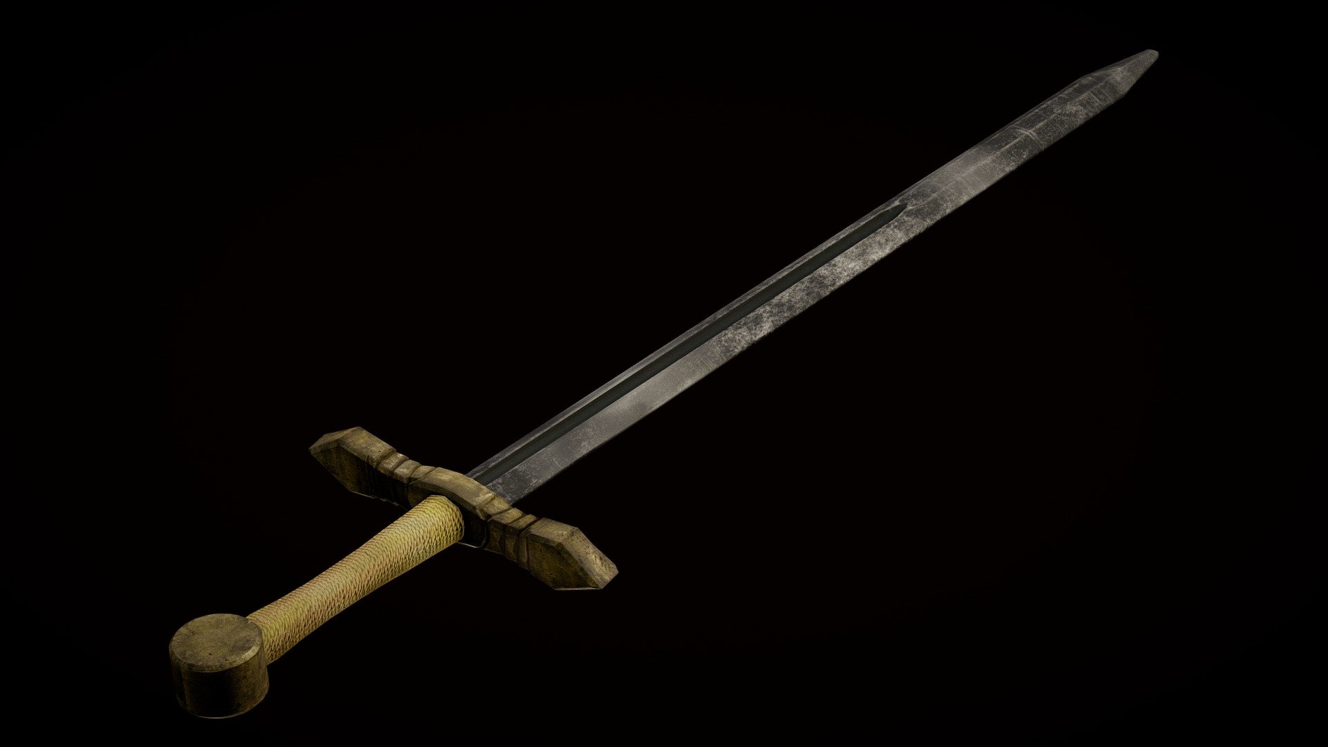 Painted Wooden Sword - Download Free 3D model by DigitalBirb (@pawwozniak333) [bb51685] - Sketchfab