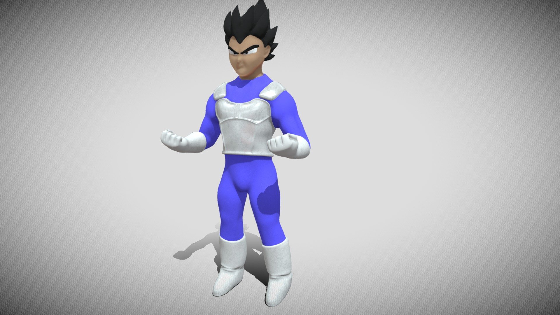 vegeta - 3D model by ADVM_977 [bb537bd] - Sketchfab