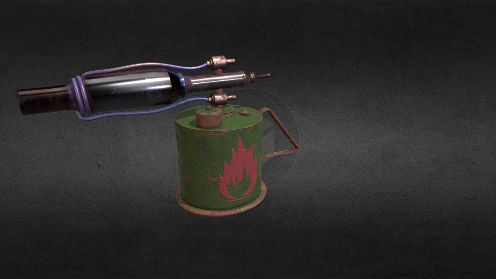 Aged Welding Torch - 3D model by Tim_ [bb5475a] - Sketchfab