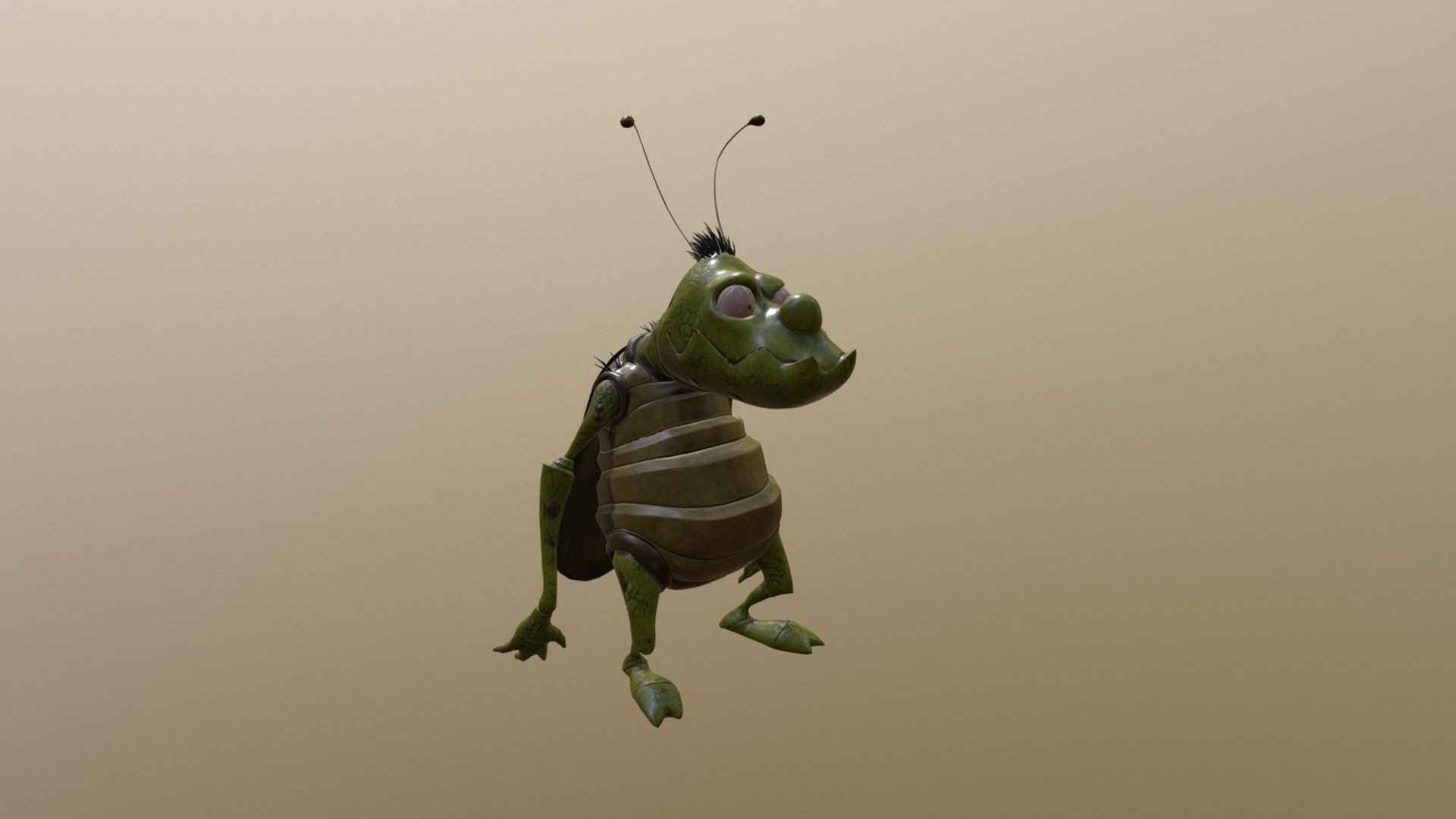 Bug Cartoon - 3D model by Chris Zamora (@Chris_Zamora) [bb54c1f ...