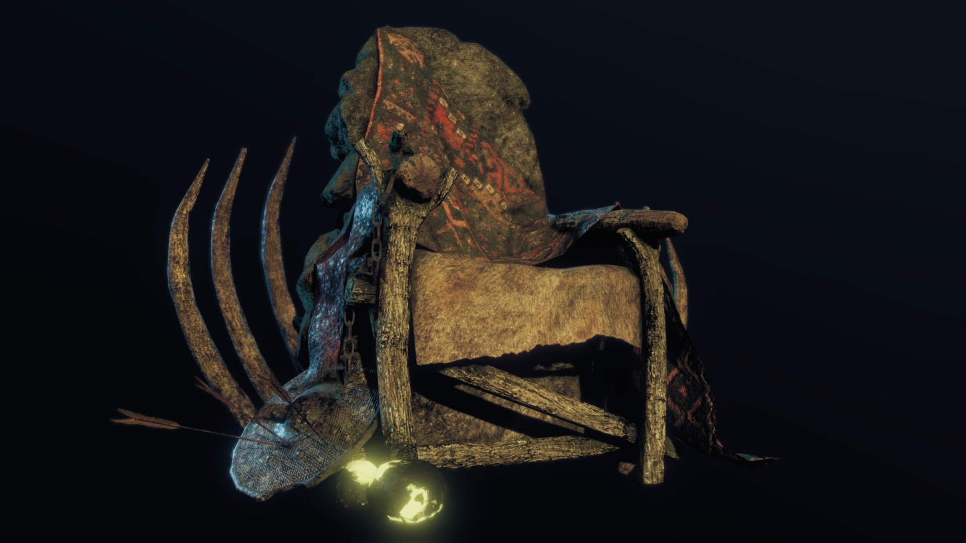 Bear Throne - 3D model by babar [bb57b88] - Sketchfab