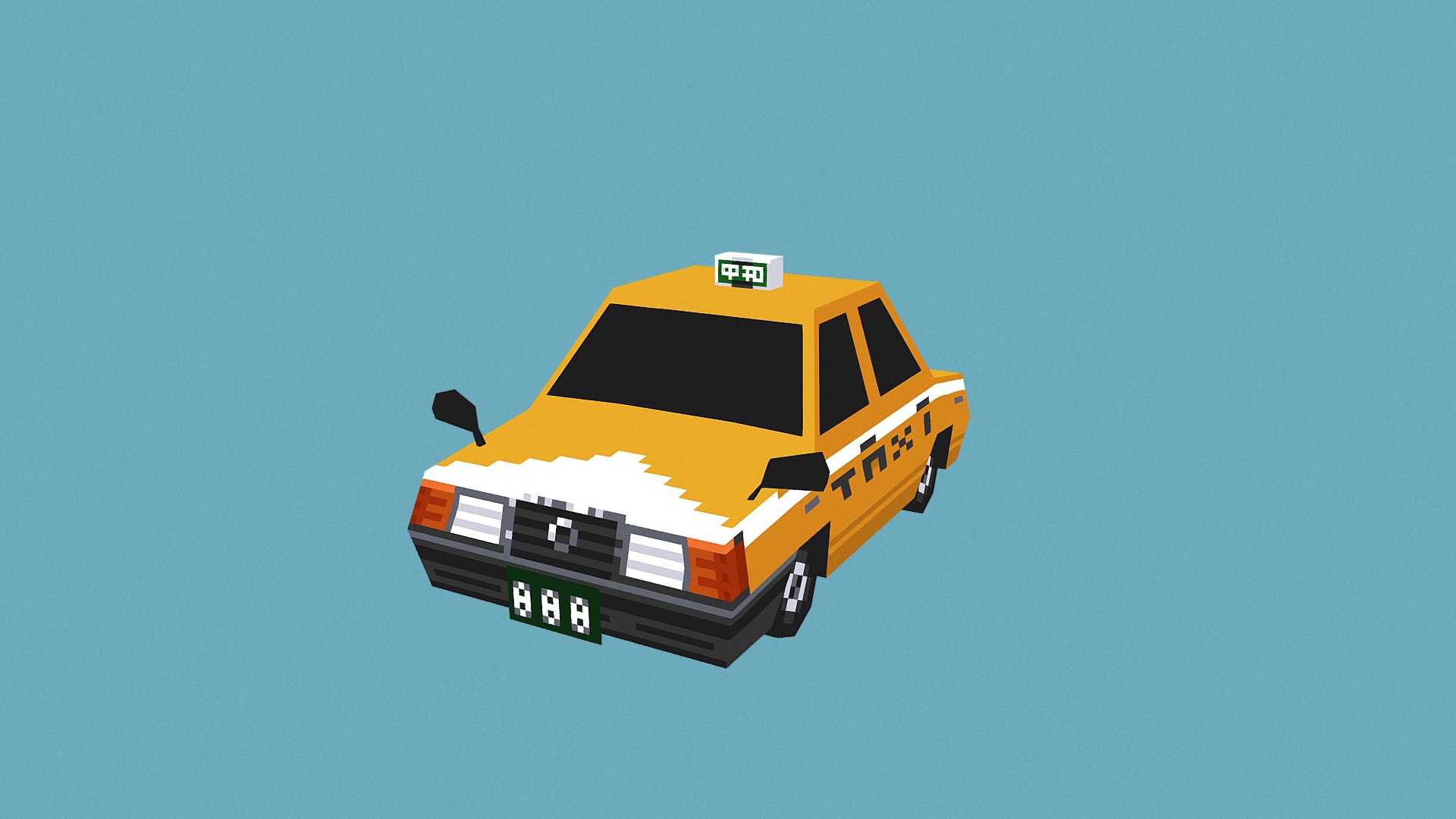 Japanese Taxi - 3D model by yuta342 [bb5931f] - Sketchfab