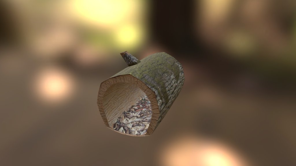 Log Bridge - 3D model by elisabooth [bb5ae7f] - Sketchfab