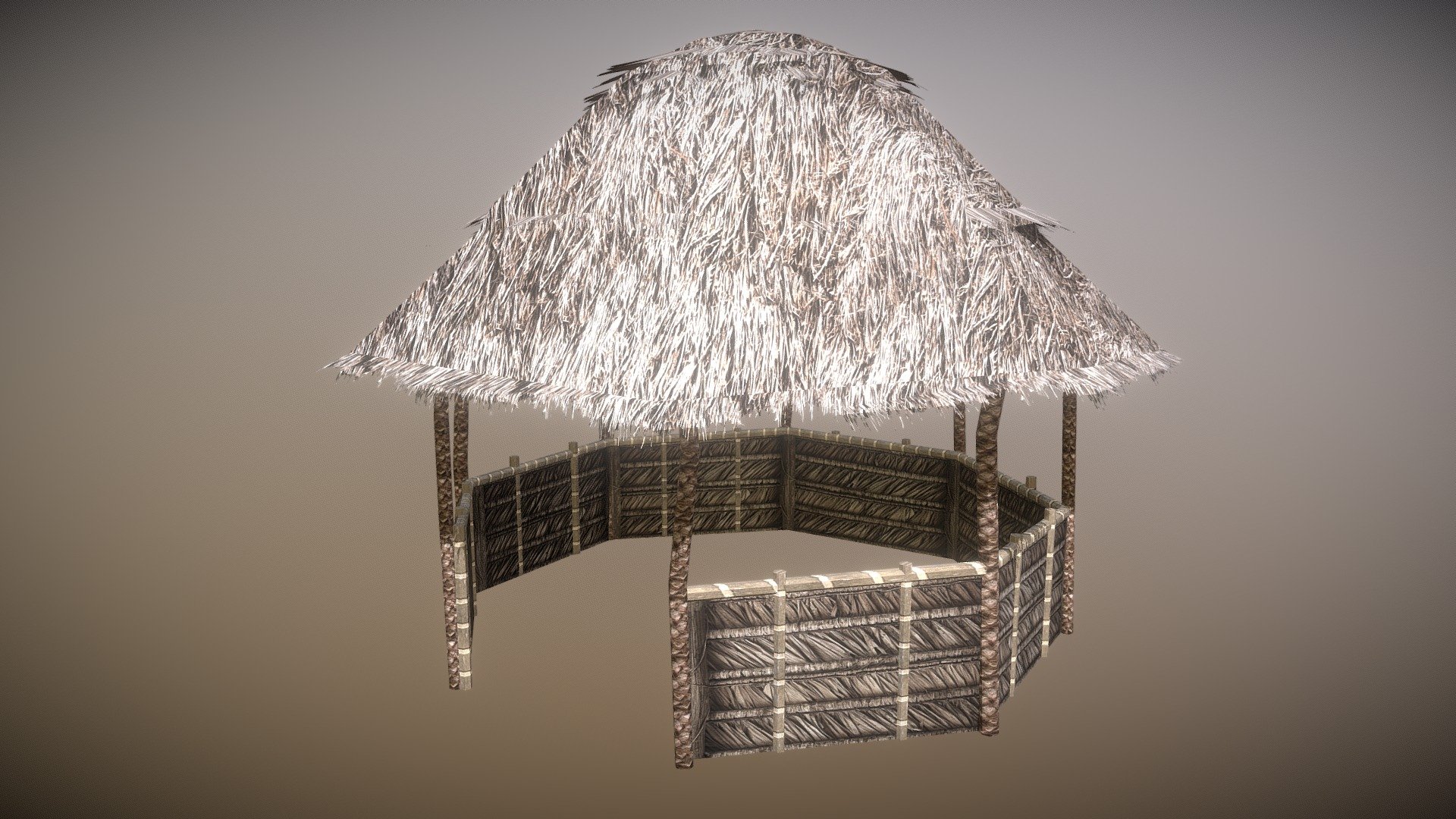Round hut - Buy Royalty Free 3D model by Dexsoft Games (@dexsoft-games ...