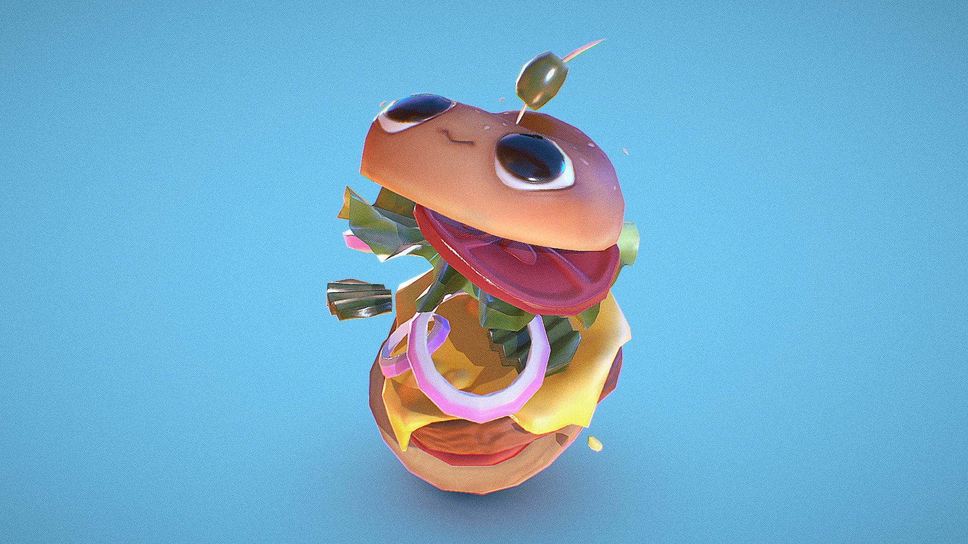 Burger - 3D model by Jasmine Sabeva (@jas-sb) [bb5d1ae] - Sketchfab