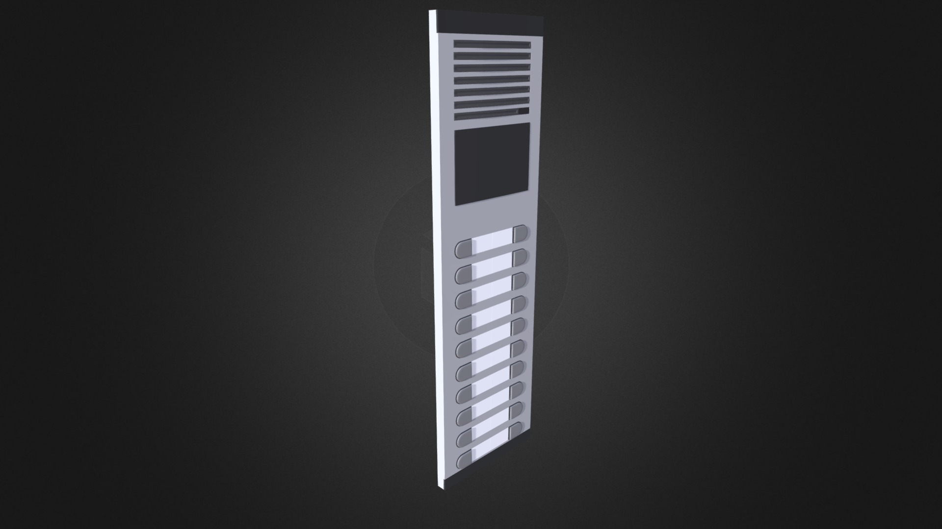 External Intercom 3D Model - Buy Royalty Free 3D model by cgaxis ...