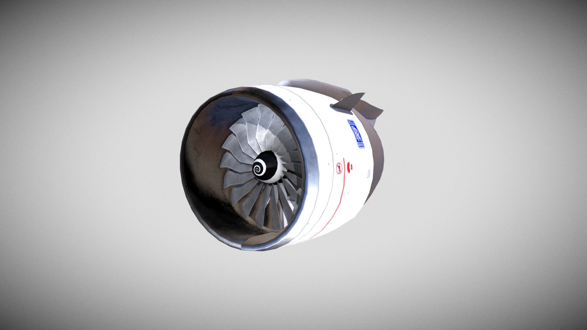 Airplane engine - Download Free 3D model by Ely HADDAD (@ElyHADDAD29 ...