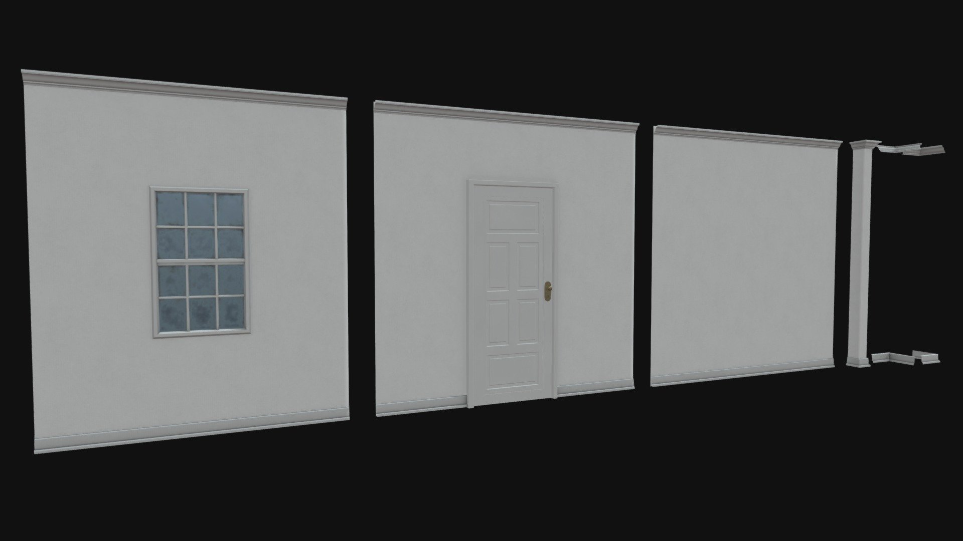 Modular Wall - Buy Royalty Free 3D model by mismeirart [bb66dc9 ...