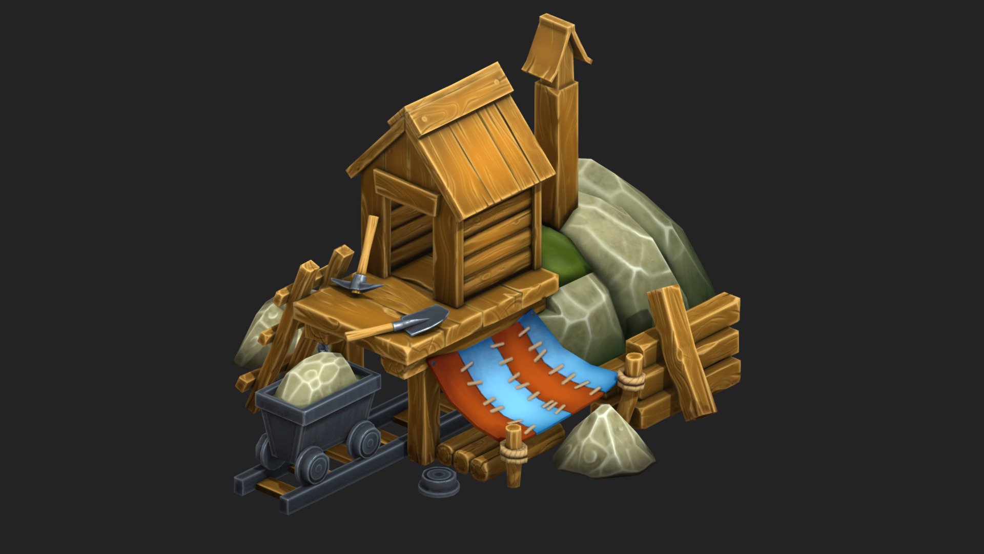 Mine - 3D model by Bohdan Darya (@bohdar21) [bb6b09c] - Sketchfab