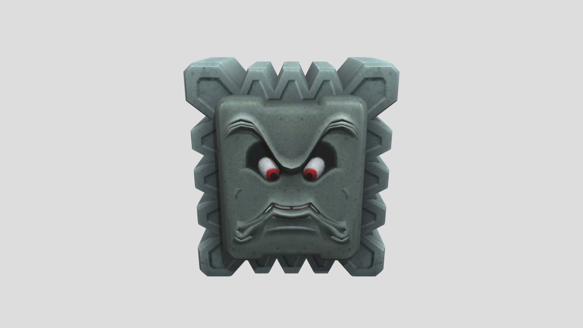 Wii - Super Mario Galaxy - Thwomp - Download Free 3D model by mario n64 ...