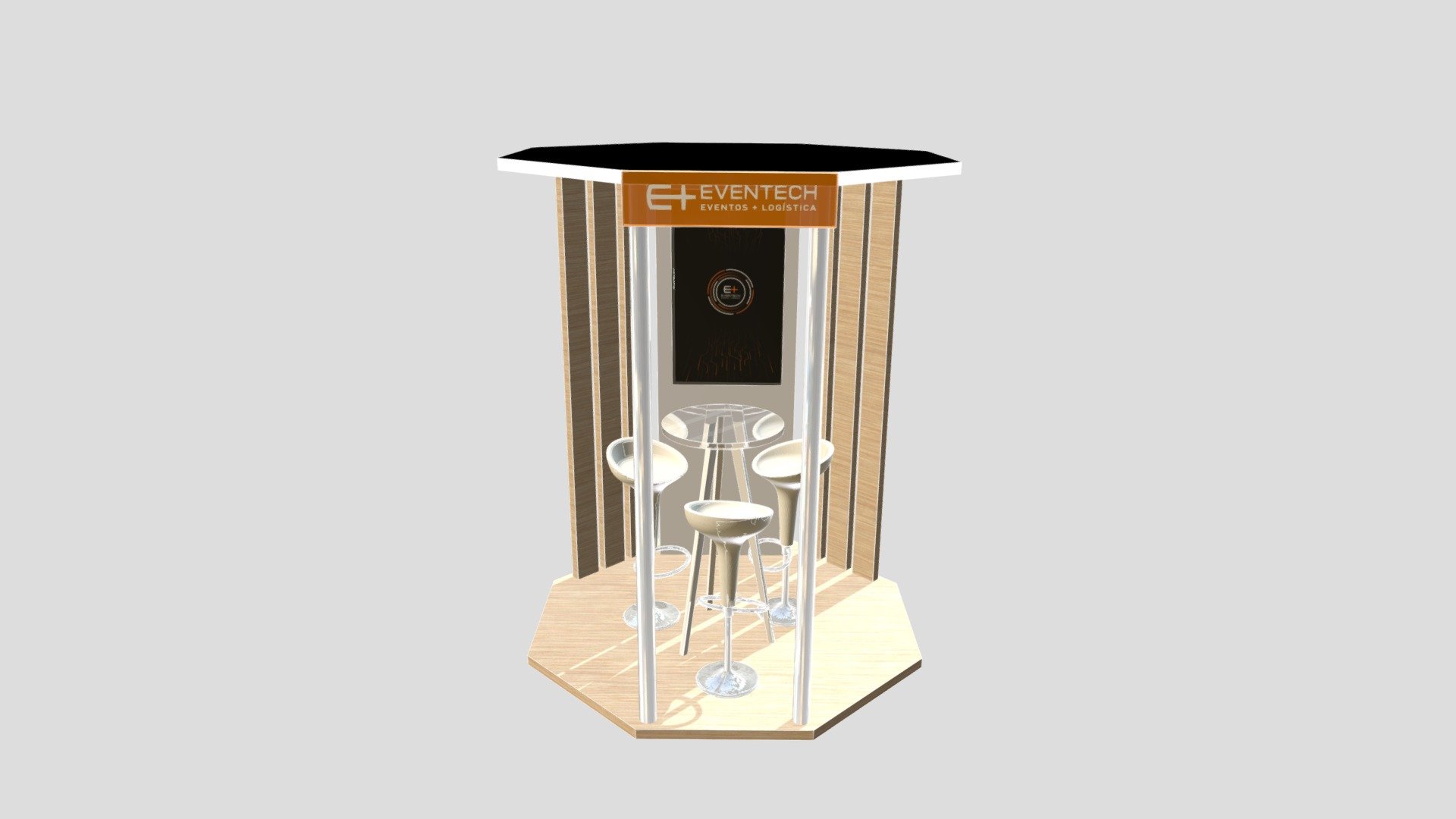 STAND 2M * 2M V3 - 3D model by juan.vargas81 [bb6b537] - Sketchfab