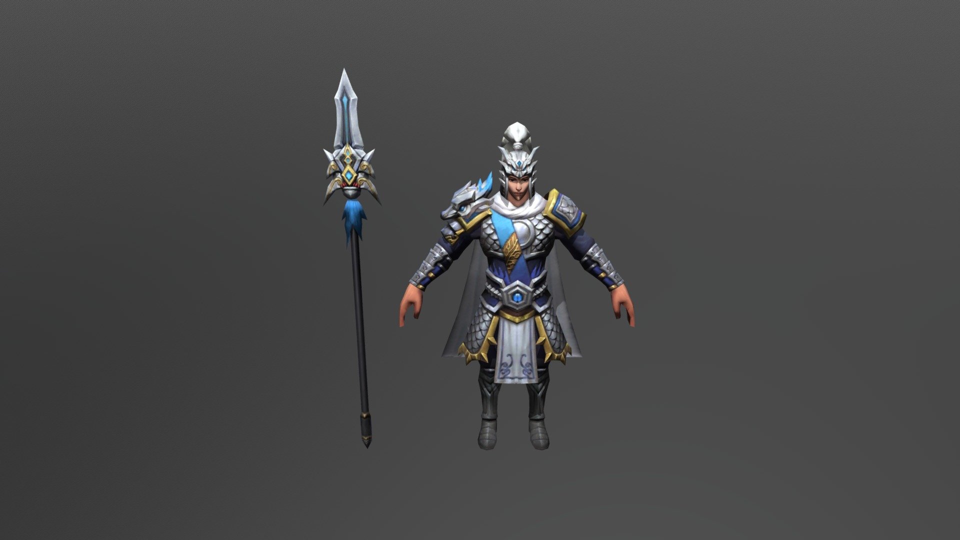 Warrior - 3D model by Chen (@chenjin3d) [bb6beac] - Sketchfab