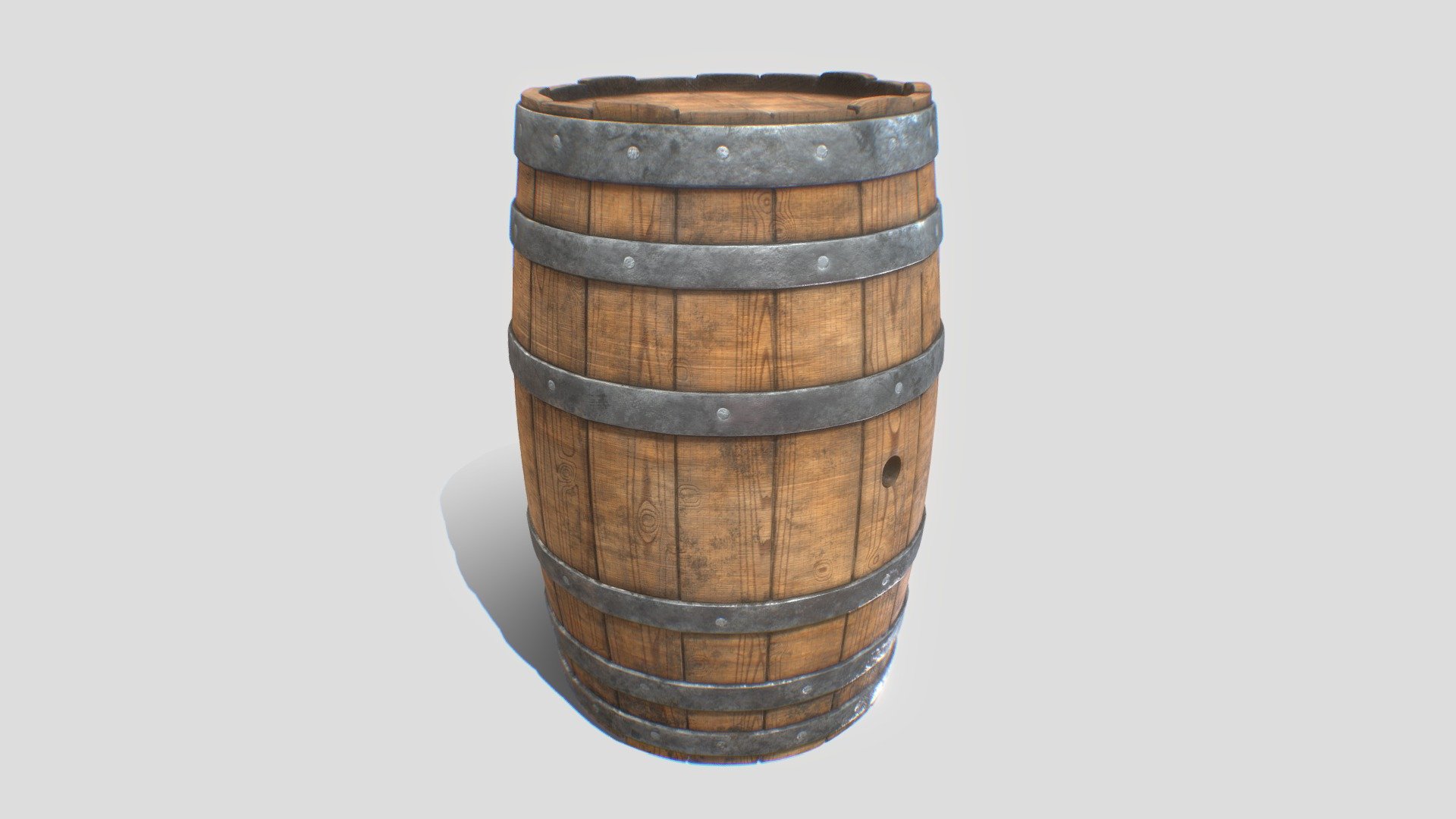 Wooden Barrel Download Free 3d Model By Liliumletifer Bb6f54f
