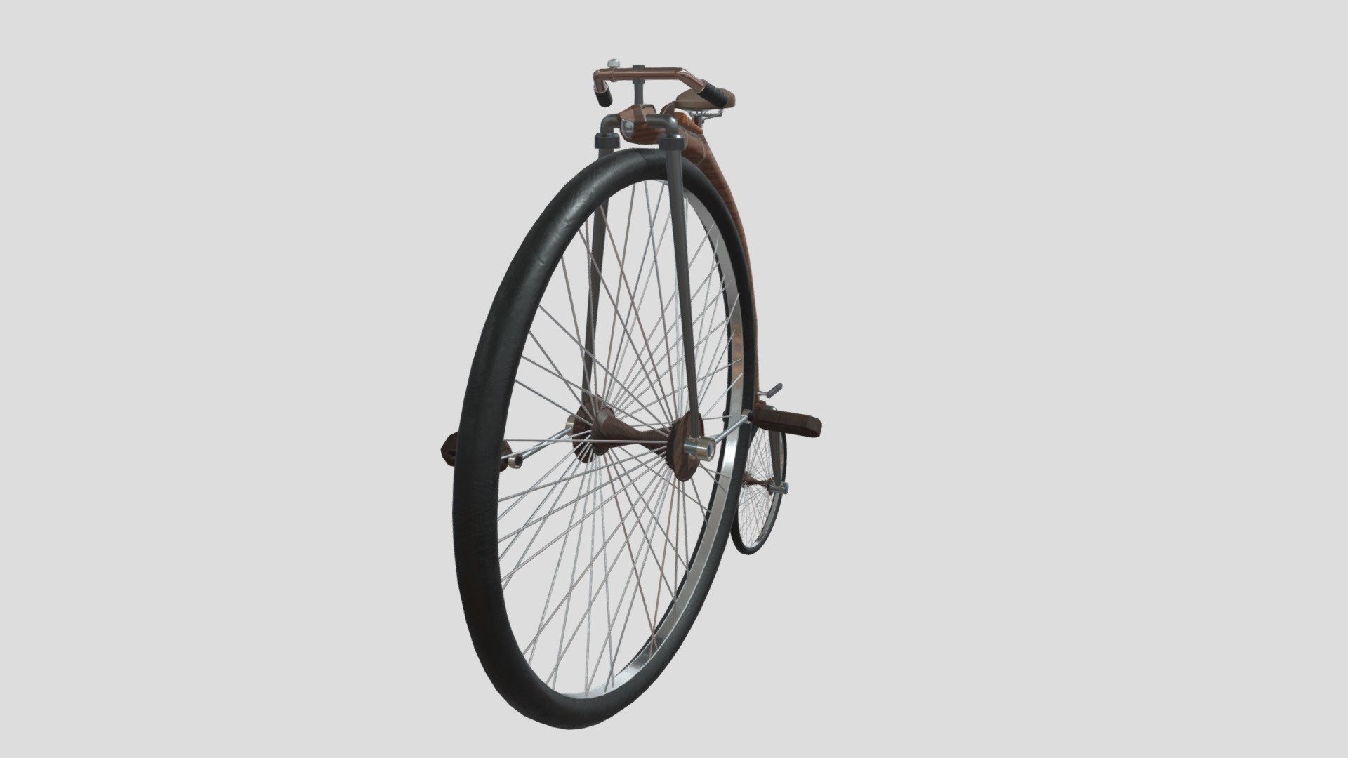 Classic bicycle of the 19th century - 3D model by hamancha [bb705b3 ...