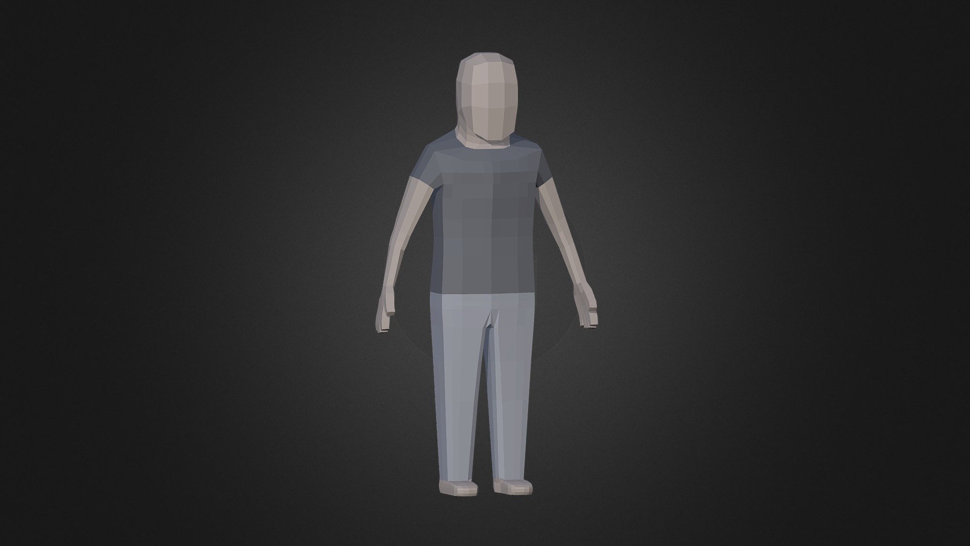 low poly human - Download Free 3D model by nifanfa [bb712fc] - Sketchfab
