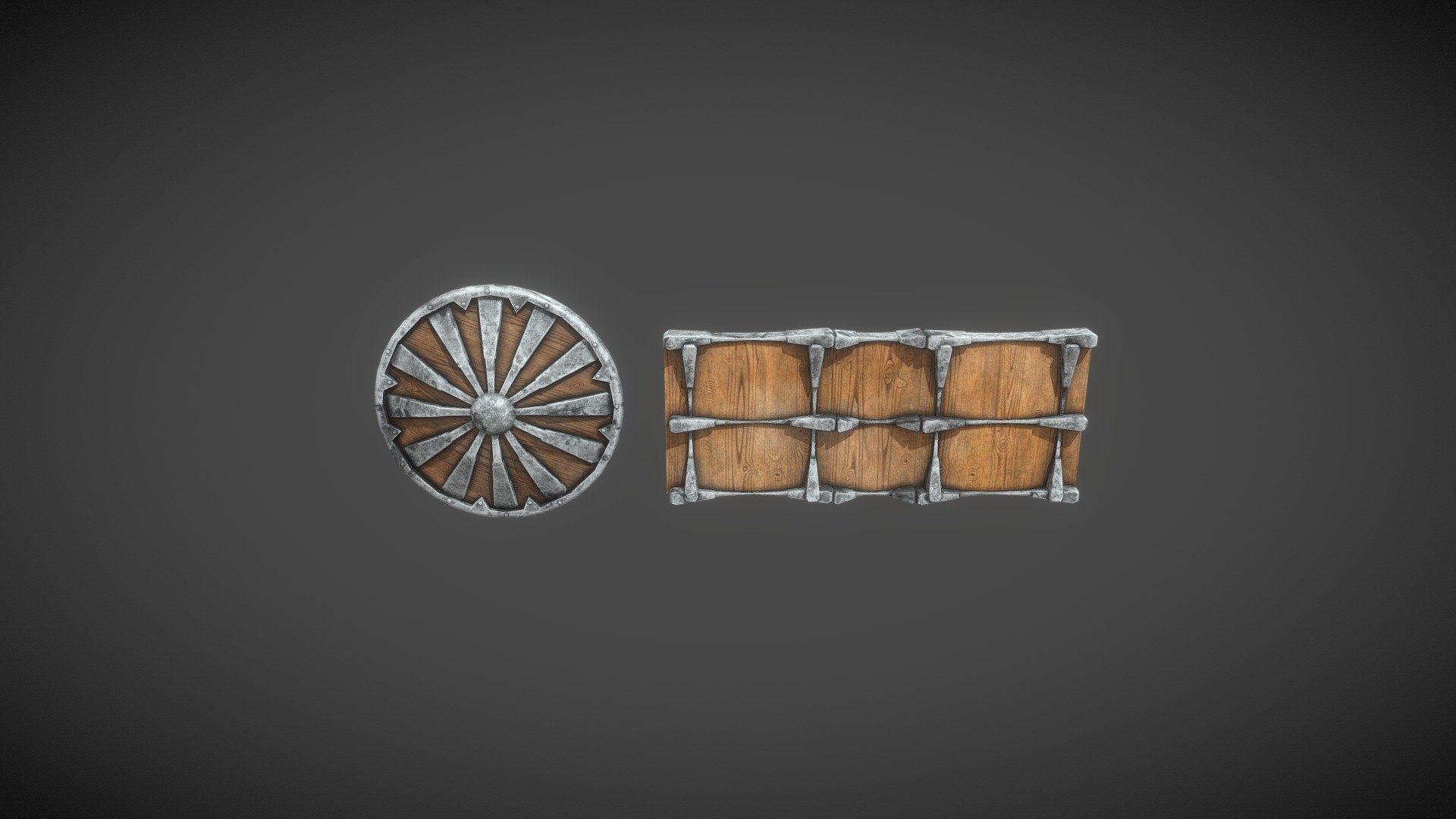 Shield and barrier - Download Free 3D model by RBU (@RB-U) [bb7205c ...