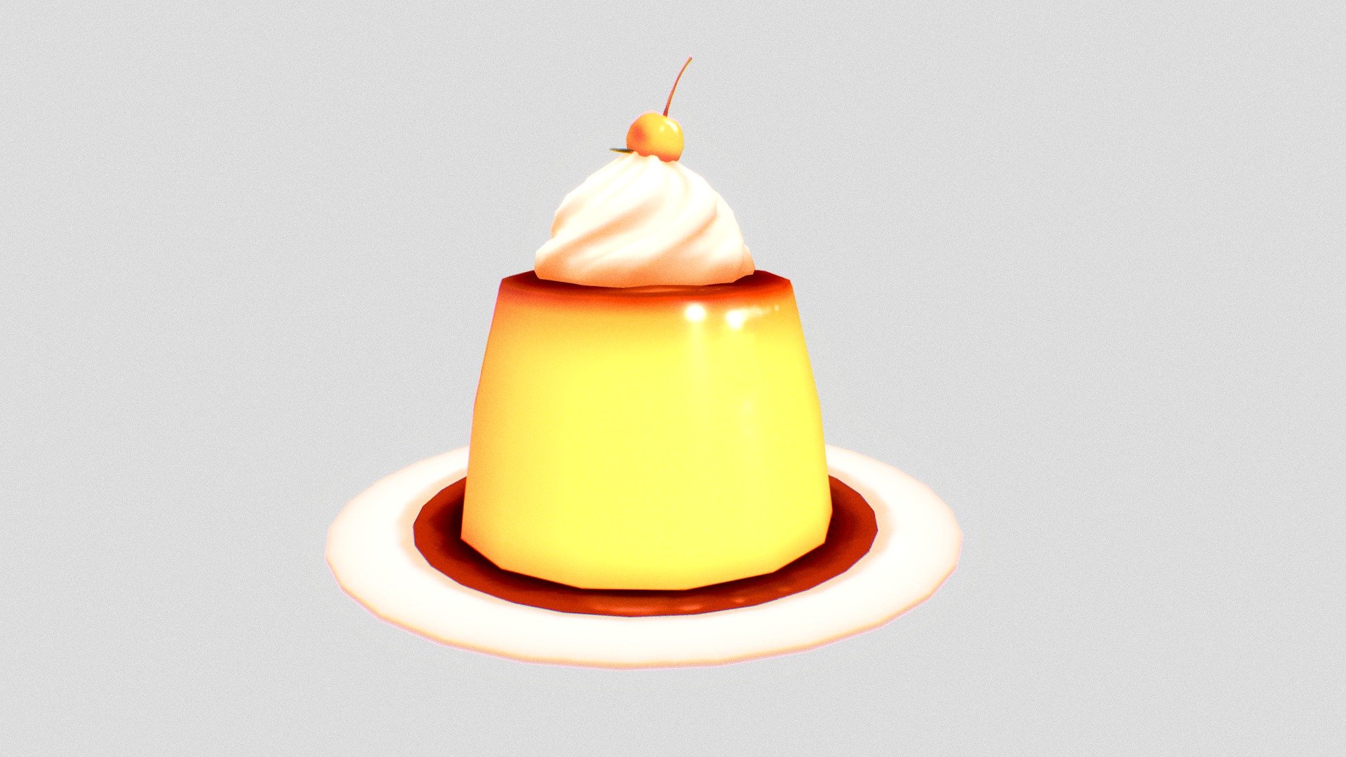Pudding! - 3D model by DashYay [bb747bf] - Sketchfab