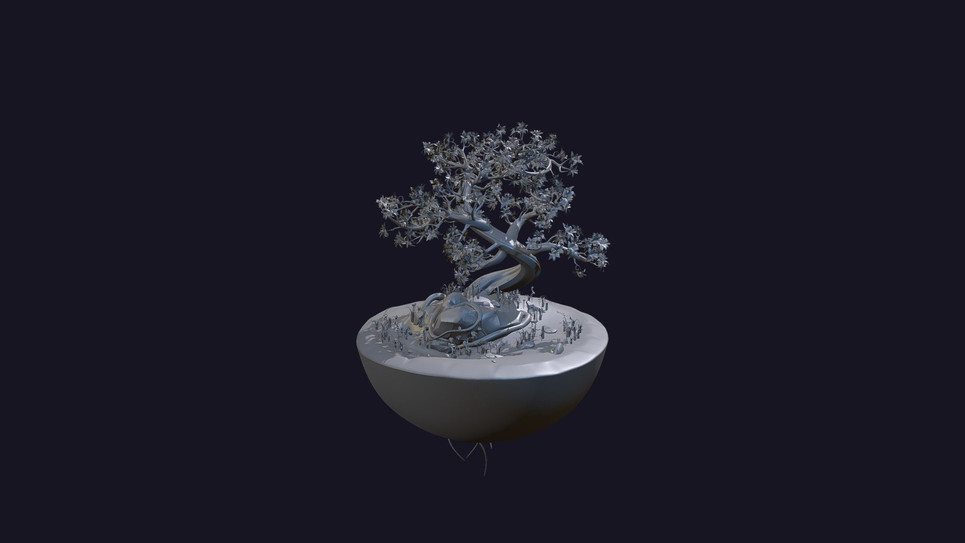 Overhanging Tree - 3D model by Gaëtan Luitot (@gaetan_luitot) [bb765b6 ...