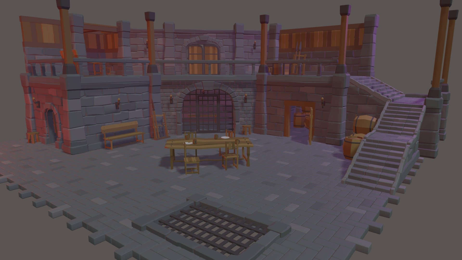 Modular Low-Poly Dungeon Environment - 3D model by Celâl YAVUZTÜRK ...