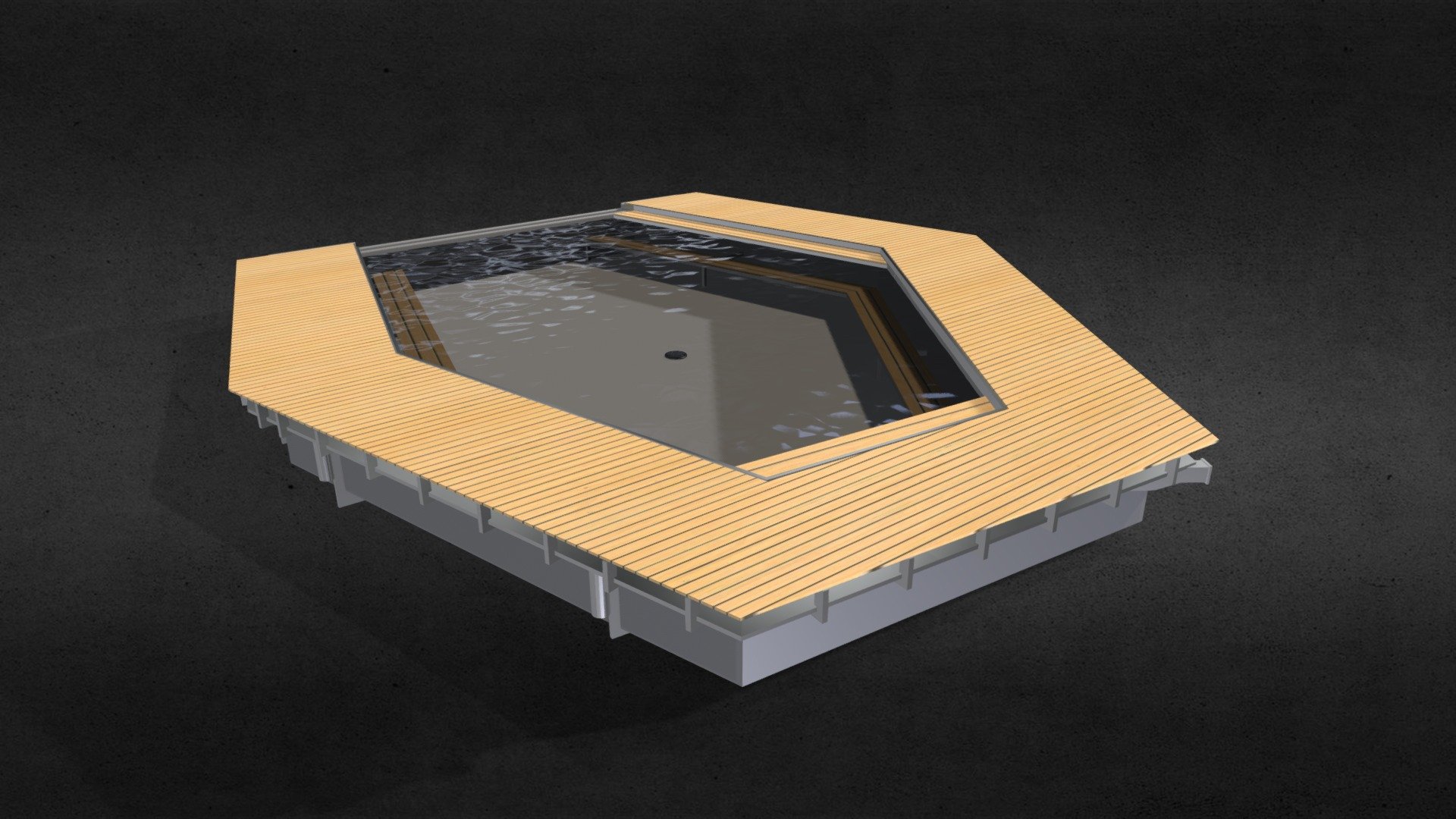 Floating pool - 3D model by Tapio Lähde (@tapiolahde) [bb77994] - Sketchfab