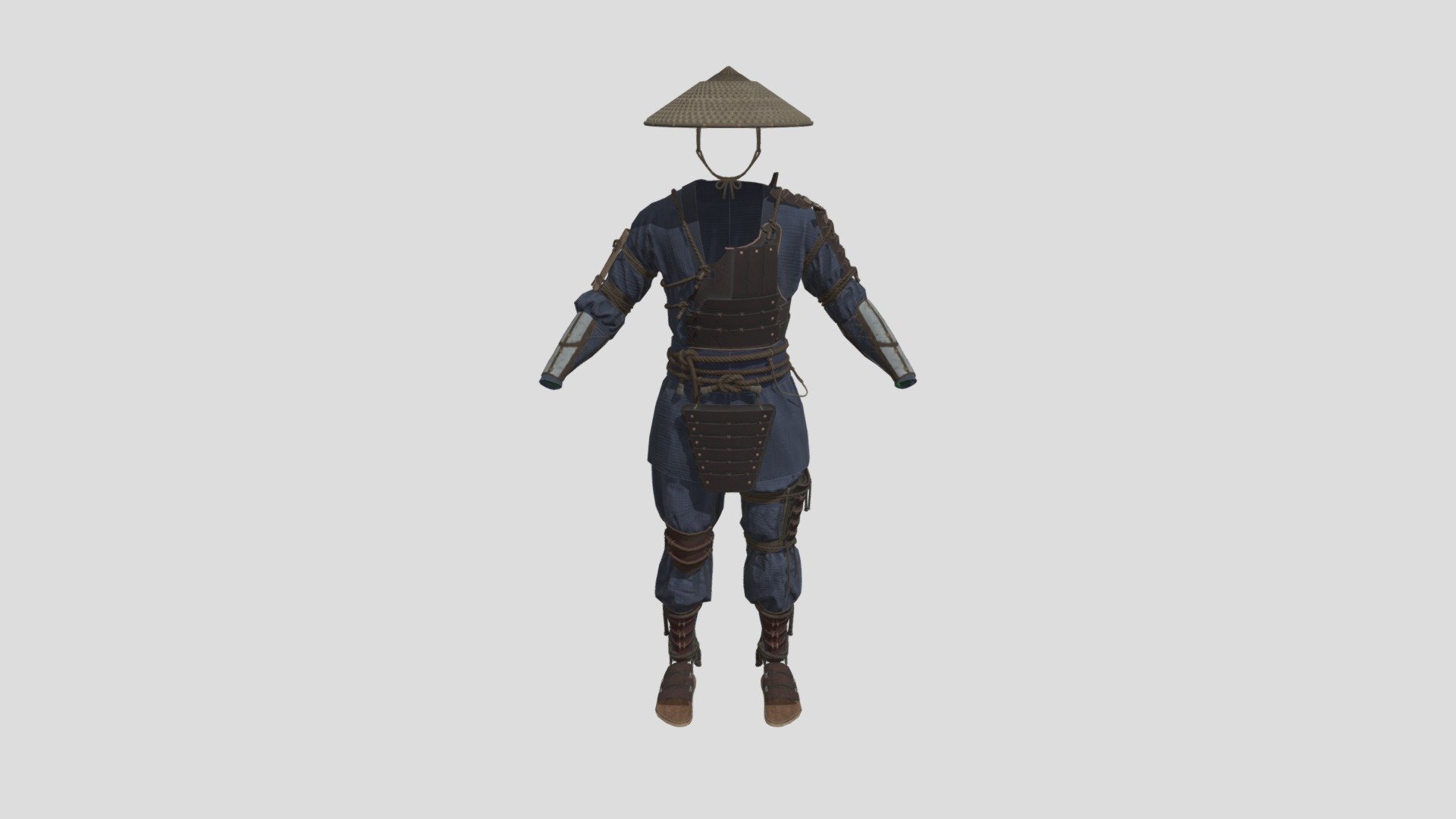 Medium-heavy samurai armor - 3D model by GDAEON [bb7ad1f] - Sketchfab