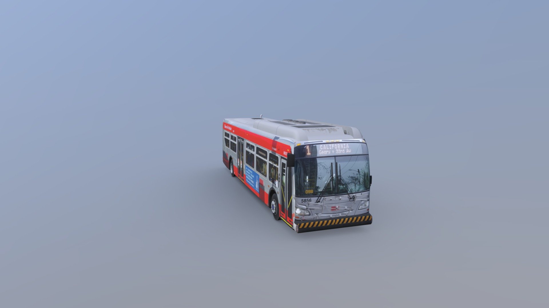 SFMTA Muni New Flyer XD40 - Download Free 3D model by kieranfarr ...