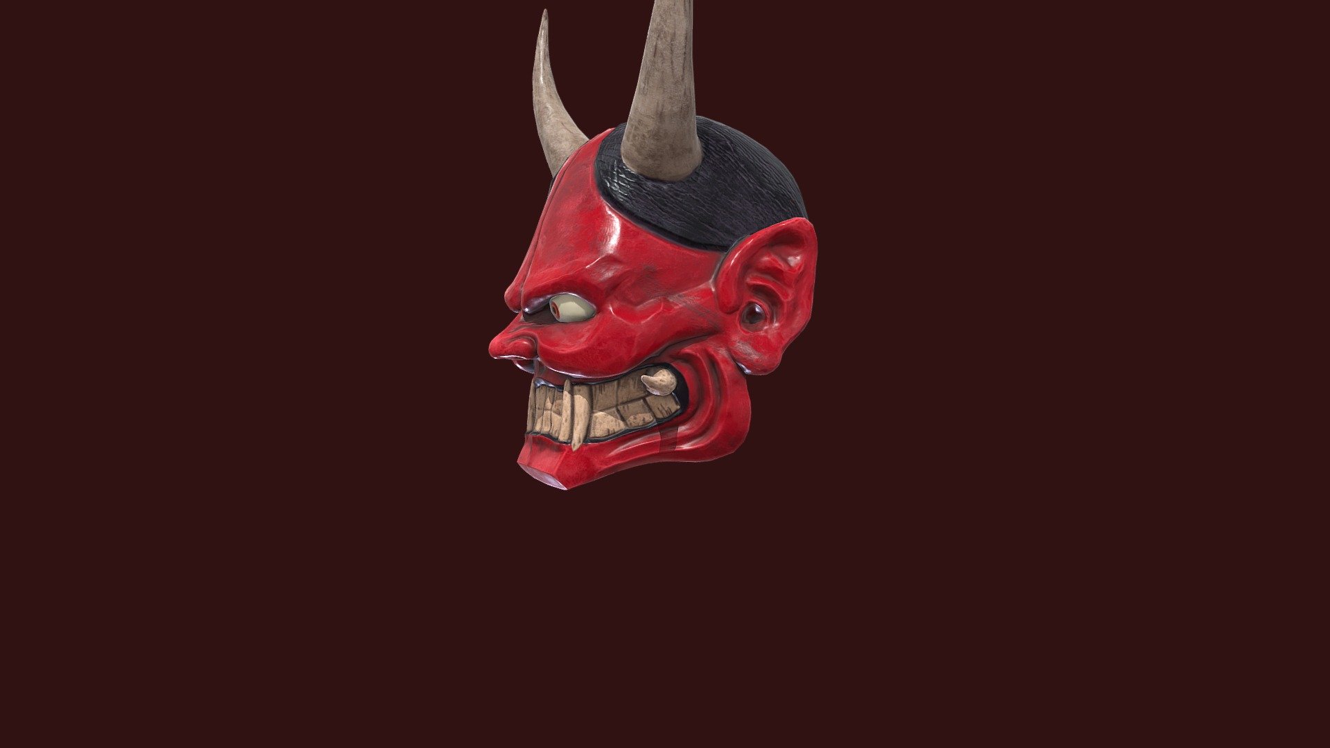 Oni head/mask - 3D model by SnuK73 [bb80b1b] - Sketchfab