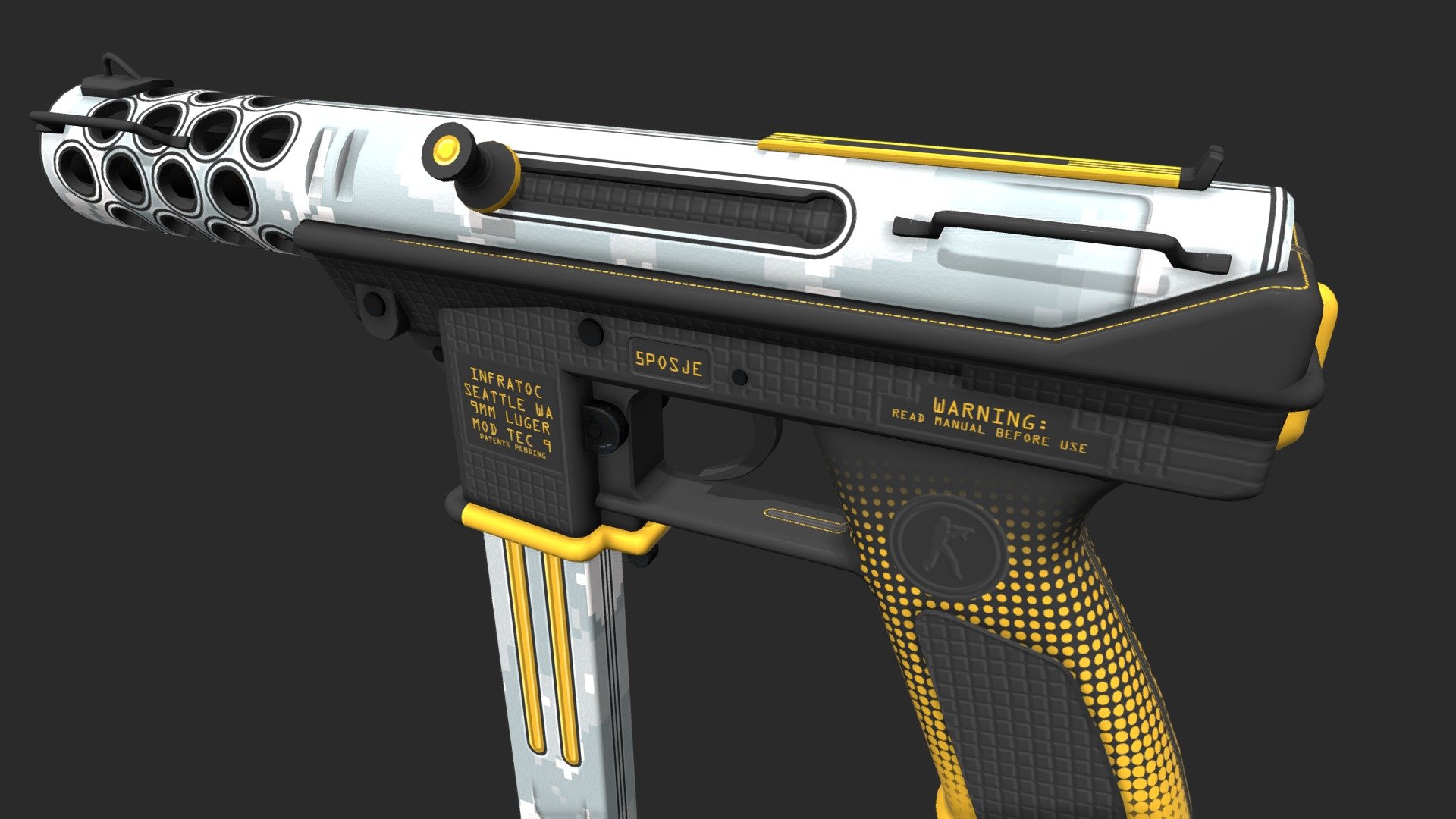 TEC- 9 | Slick - 3D model by p1etje2 [bb83552] - Sketchfab