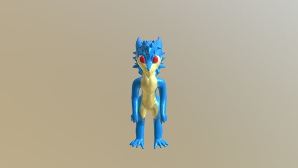Ashjirra Chibi Sergal (commission) - 3D model by TinyZip [bb83586 ...
