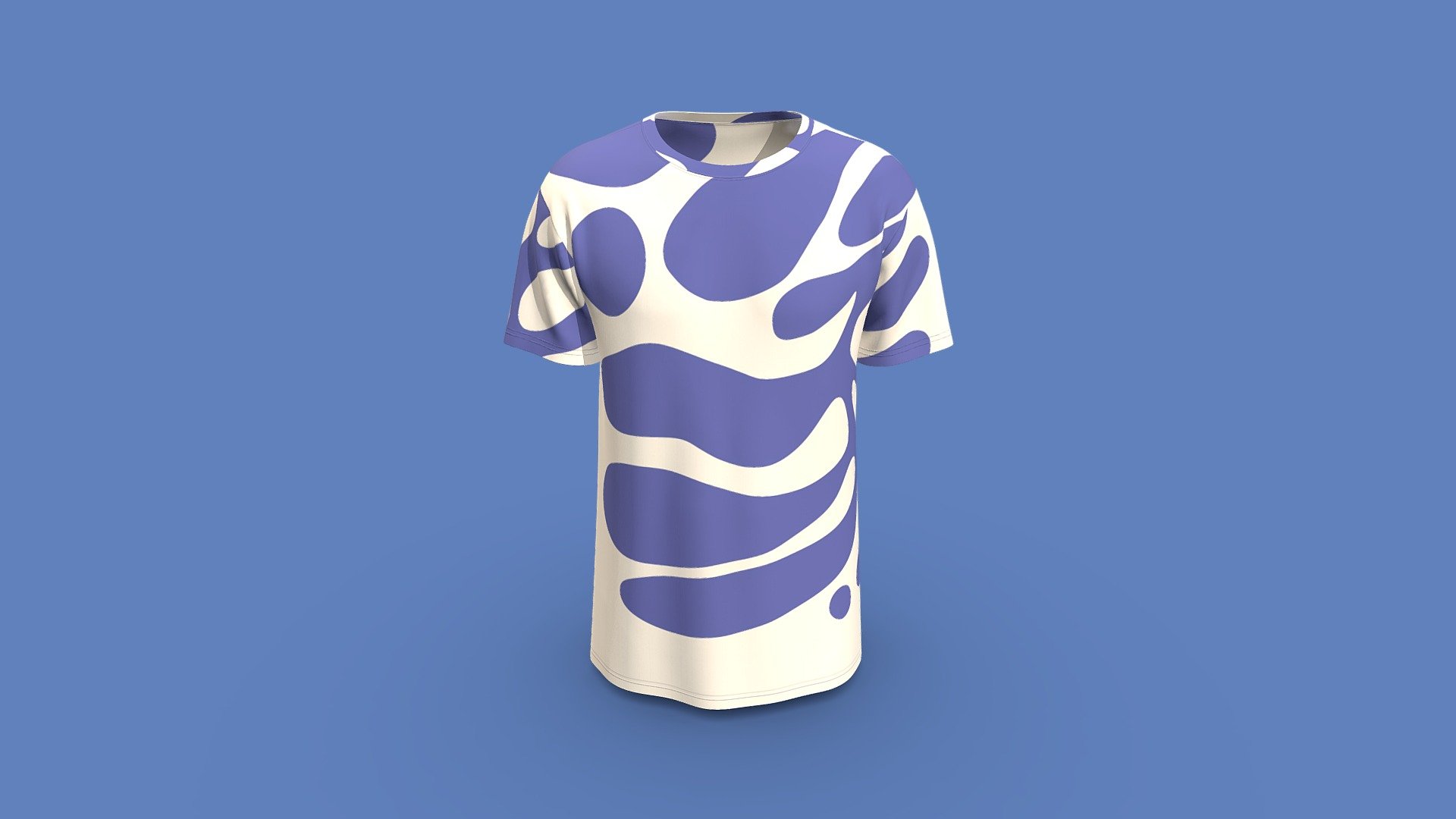 Round Neck Set In Tee Design - Buy Royalty Free 3D model by Apparel ...