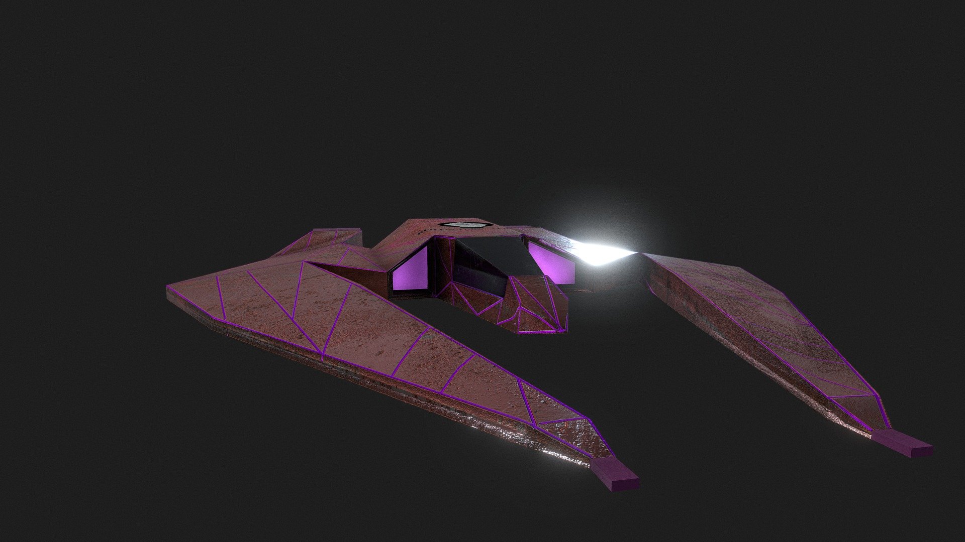 My first textured spaceship - 3D model by Callum's 3D objects/models at ...