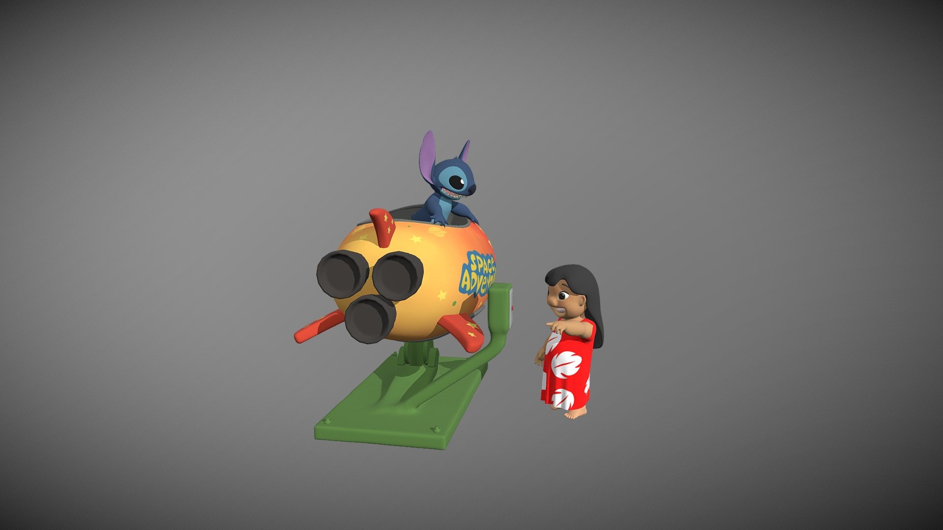 Lilo and Stitch - 3D model by VictorEmmanuelBurelle [bb872ac] - Sketchfab