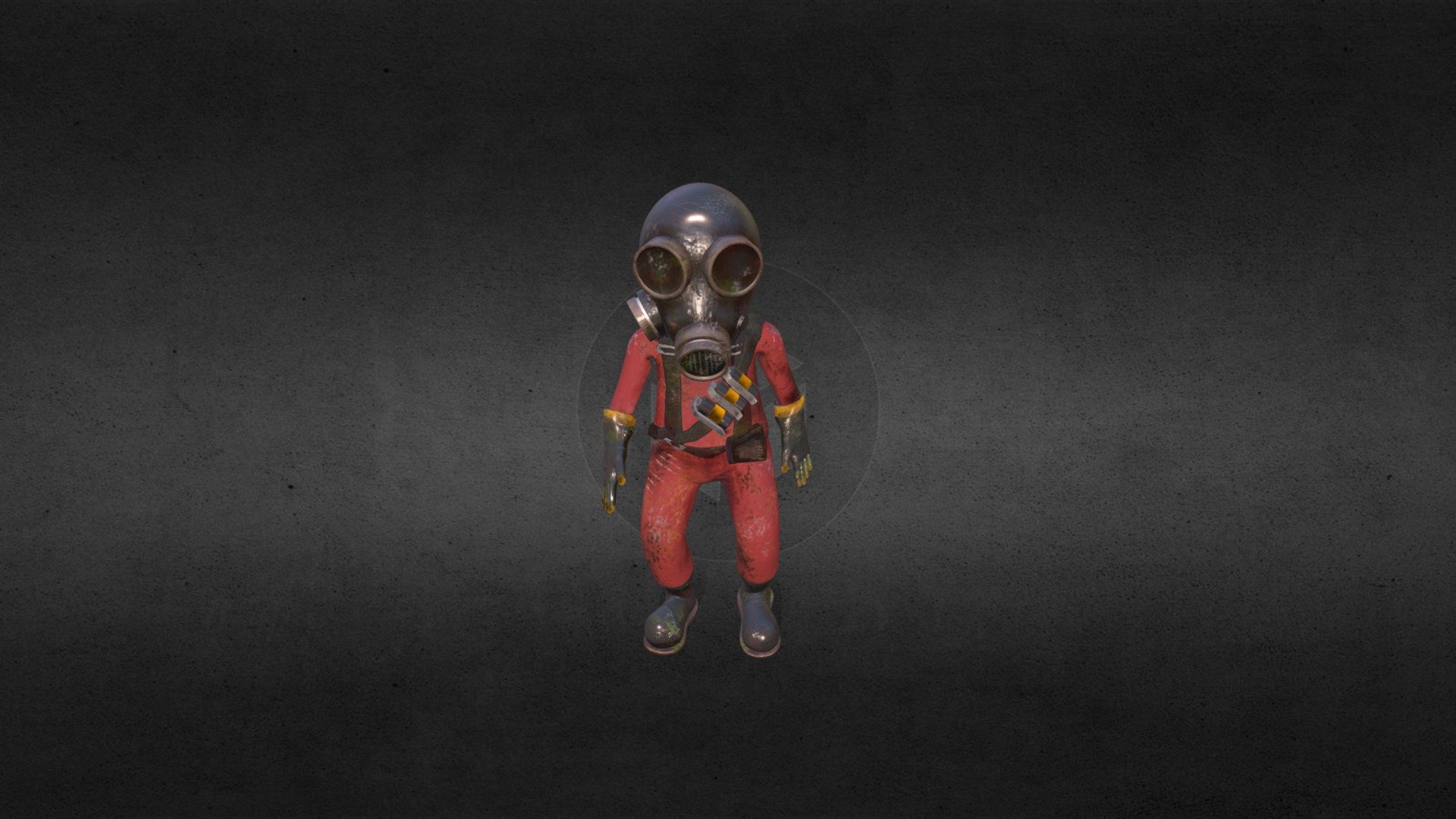 Team Fortress Mini Pyro - 3D model by yulinghuang [bb8a7f2] - Sketchfab