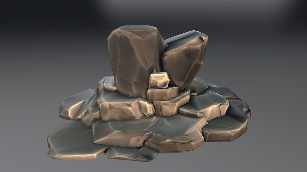 FF7 Recall - Midgar Rock_02 - 3D model by Noisette (@noisette74 ...