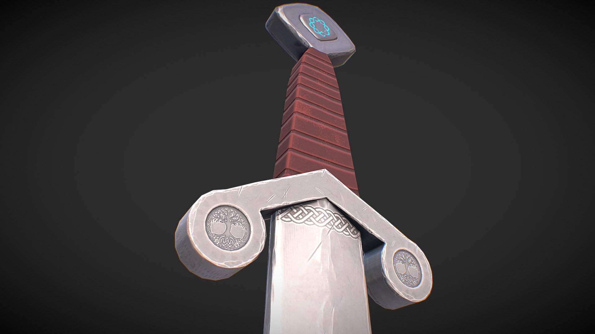Stylized Viking Sword - Low Poly - 3D model by Dario Ban (@NeoWick ...