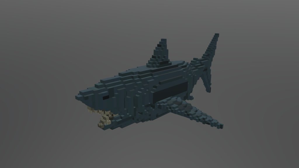 Megaladon shark (for minecraft) - 3D model by Henry9135 [bb8c6df ...