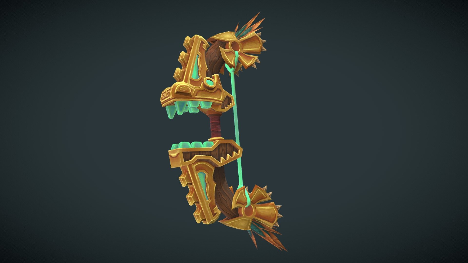 WoW Weapon - Zandalari bow - Download Free 3D model by PimJacobs ...