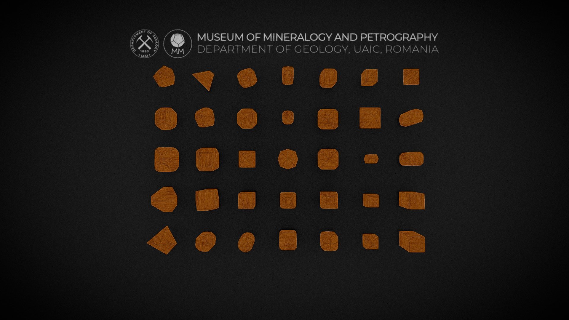 Wooden crystal models - Tetragonal system set - 3D model by Museum of Mineralogy and Petrography ...