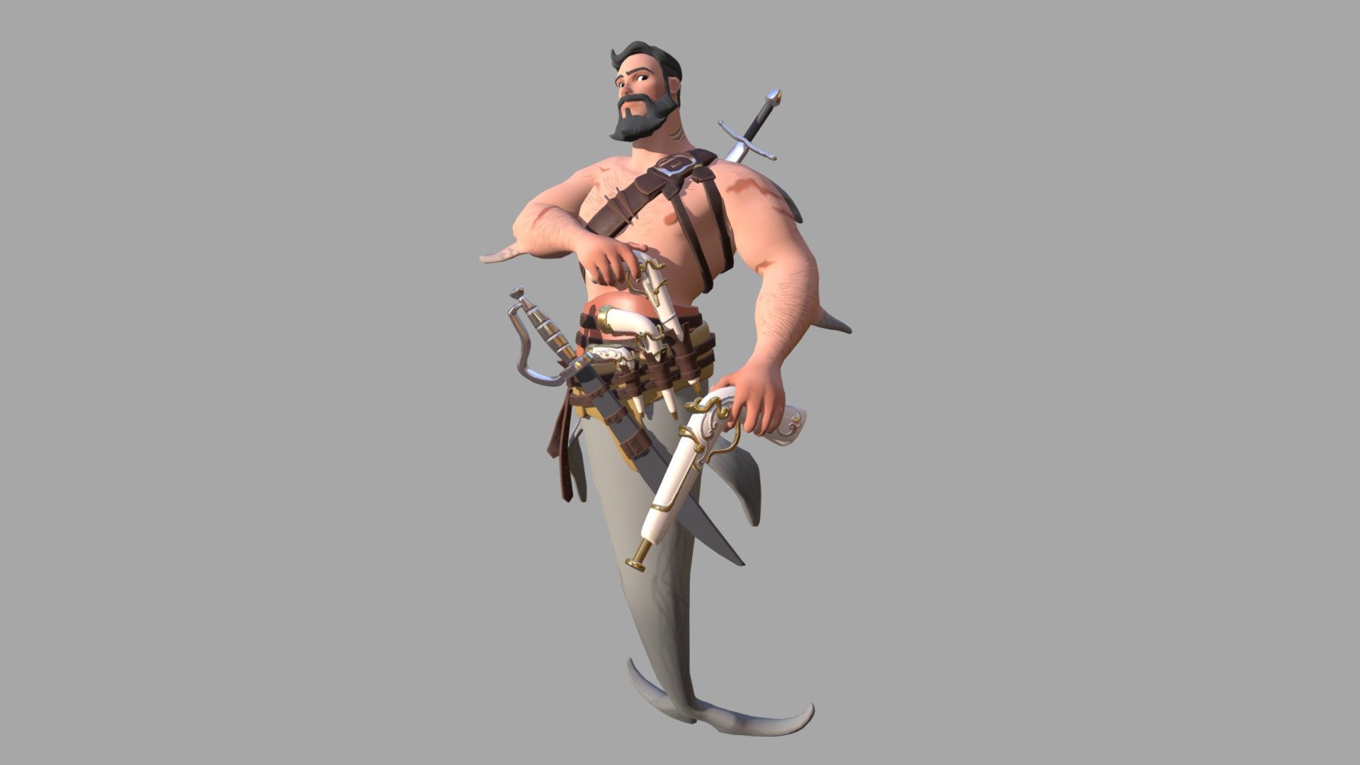 Merman - 3D model by midoribin (@j3ssika) [bb90b99] - Sketchfab