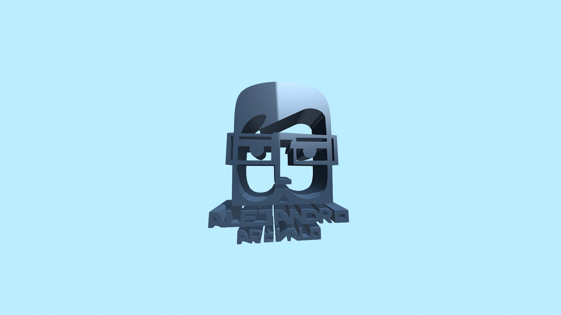 Logo Alejandro - Download Free 3D model by Ale_jandro [bb91031] - Sketchfab