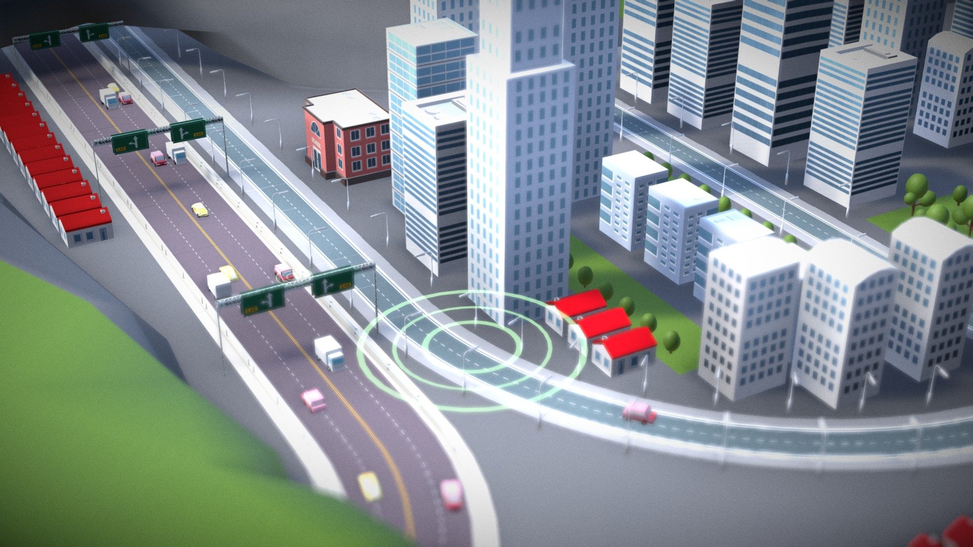 Iriss Motorway network Connection - 3D model by mercuryuk [bb916bd ...