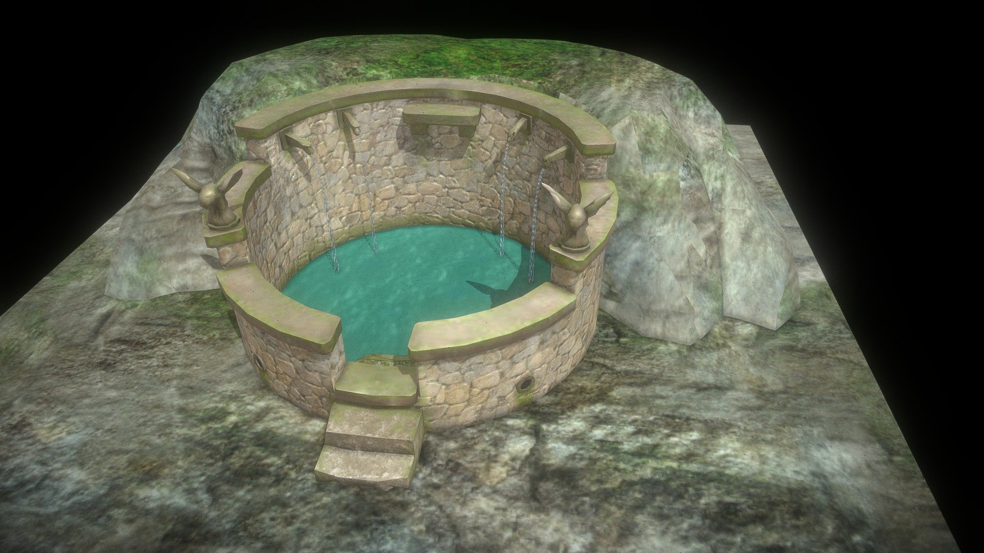 Medieval Cistern (low poly) - Download Free 3D model by Götz von ...